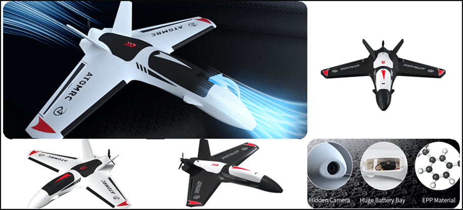 AtomRC FPV RC Fixed Wing Aircraft Airplanes Flying Wings – SKYZONEFPV