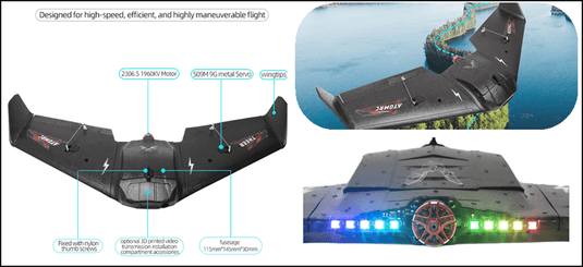 AtomRC FPV RC Fixed Wing Aircraft Airplanes Flying Wings – SKYZONEFPV
